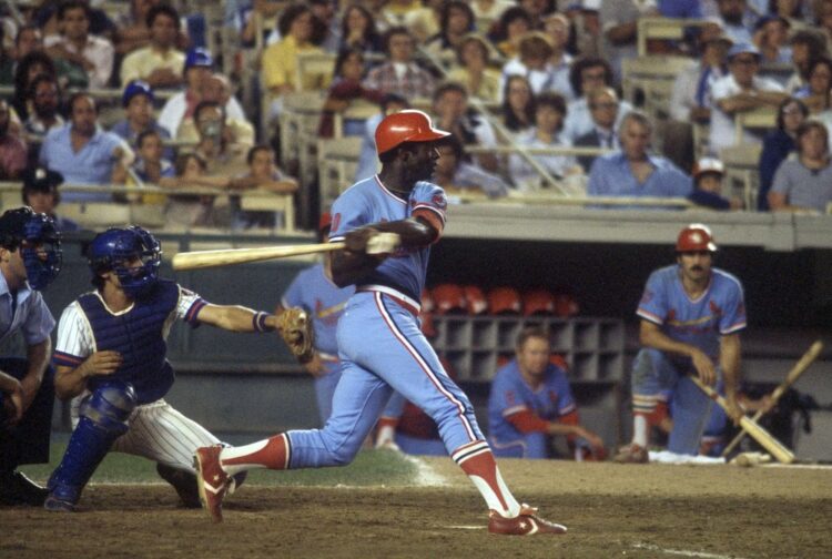St. Louis Cardinals’ speedster, and hall of fame outfielder, Lou Brock ...
